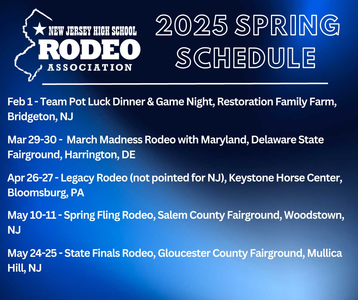 Schedule – New Jersey High School Rodeo Association