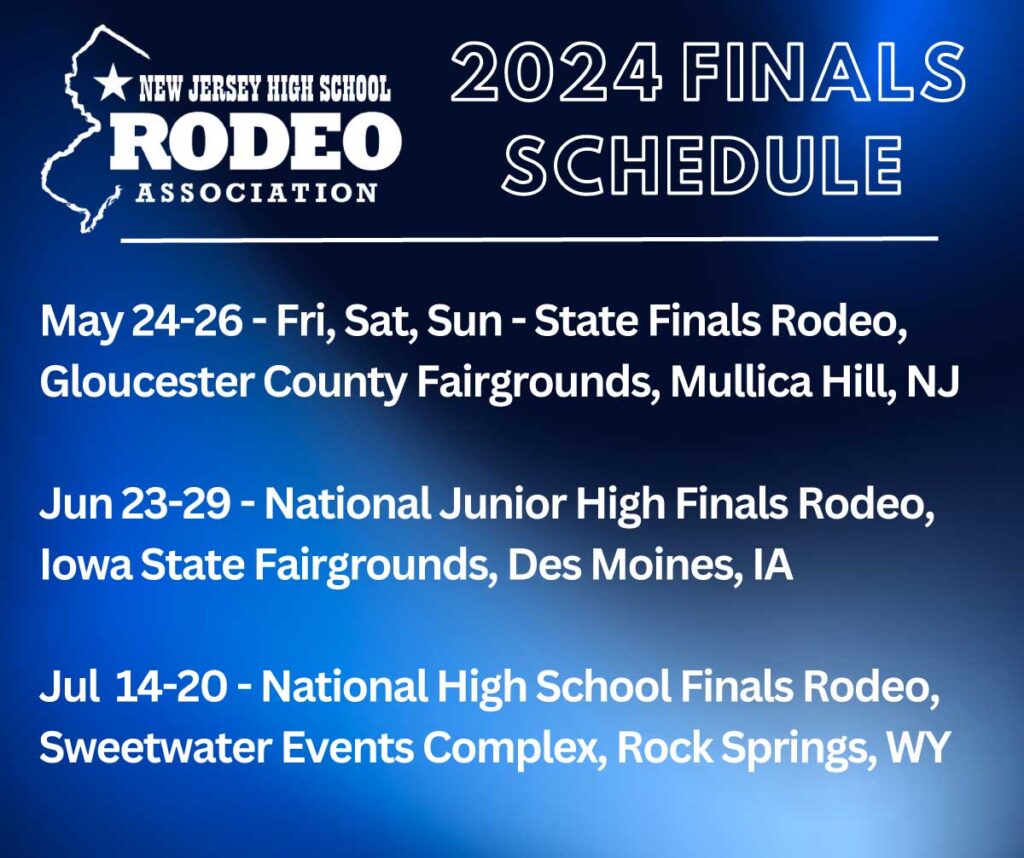 Schedule – New Jersey High School Rodeo Association